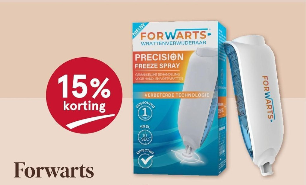 Forwarts wrattenverwijderaar aanbieding bij Etos