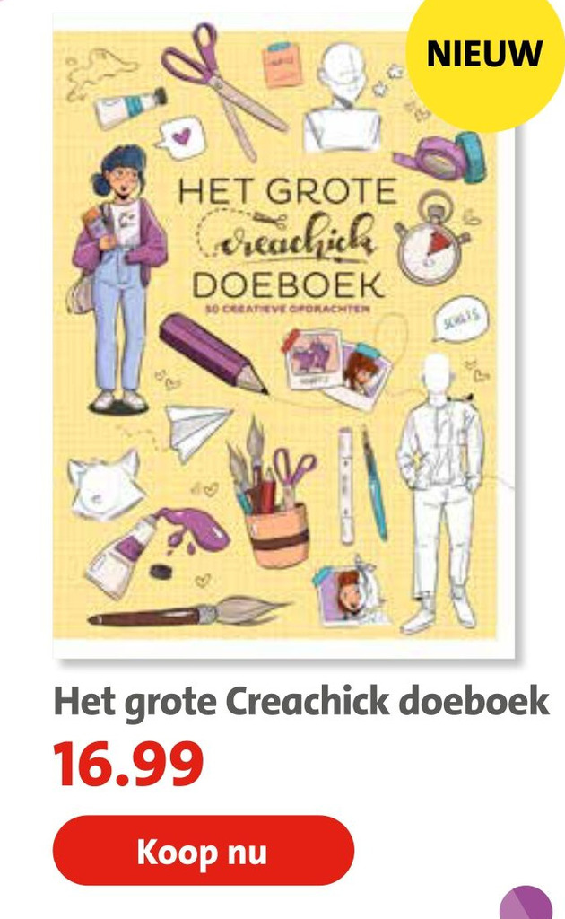 Het grote Creachick doeboek aanbieding bij Bruna