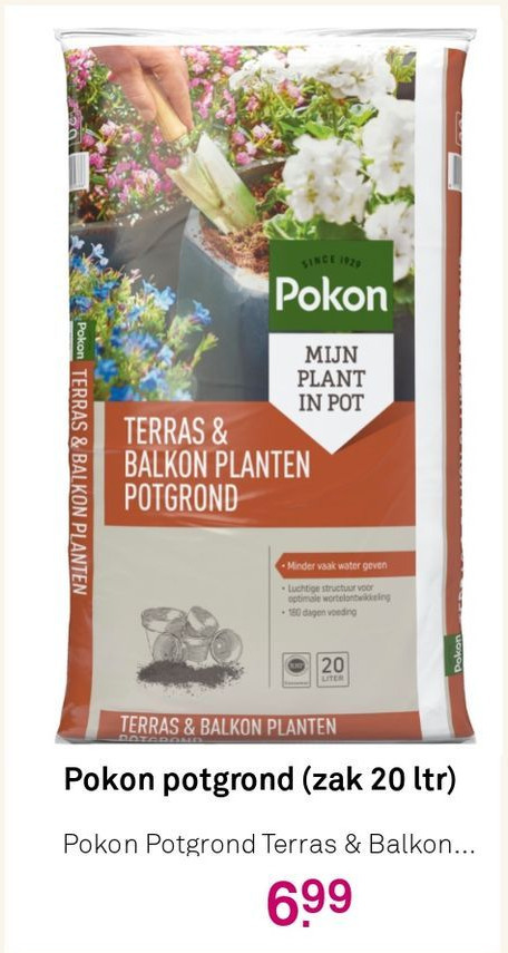 Pokon potgrond (zak 20 ltr) aanbieding bij Karwei
