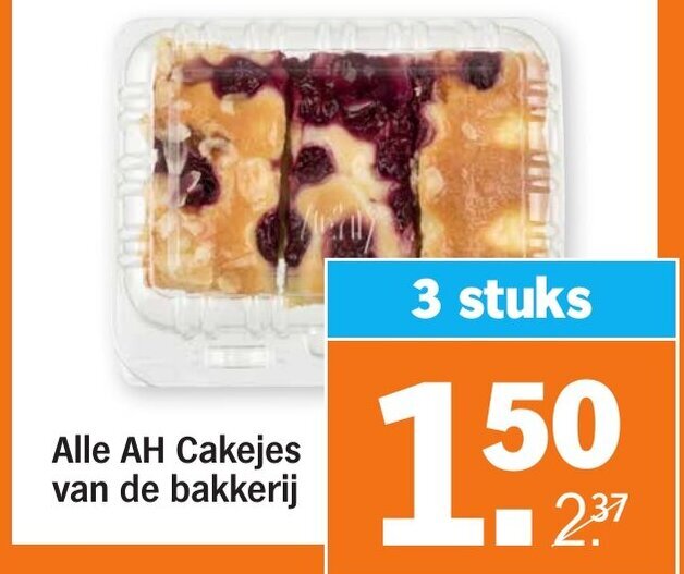 AH Cakejes aanbieding bij Albert Heijn