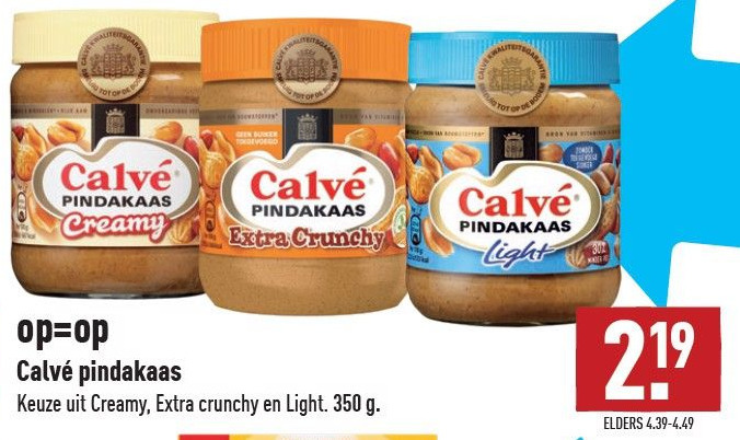 Calvé pindakaas aanbieding bij ALDI