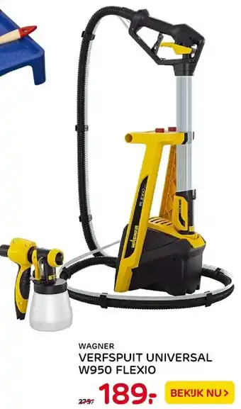 Wagner Verfspuit Universal W950 Flexio aanbieding bij Praxis