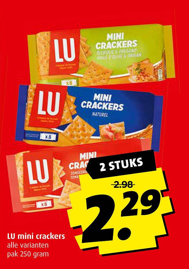 LU mini crackers aanbieding bij Boni