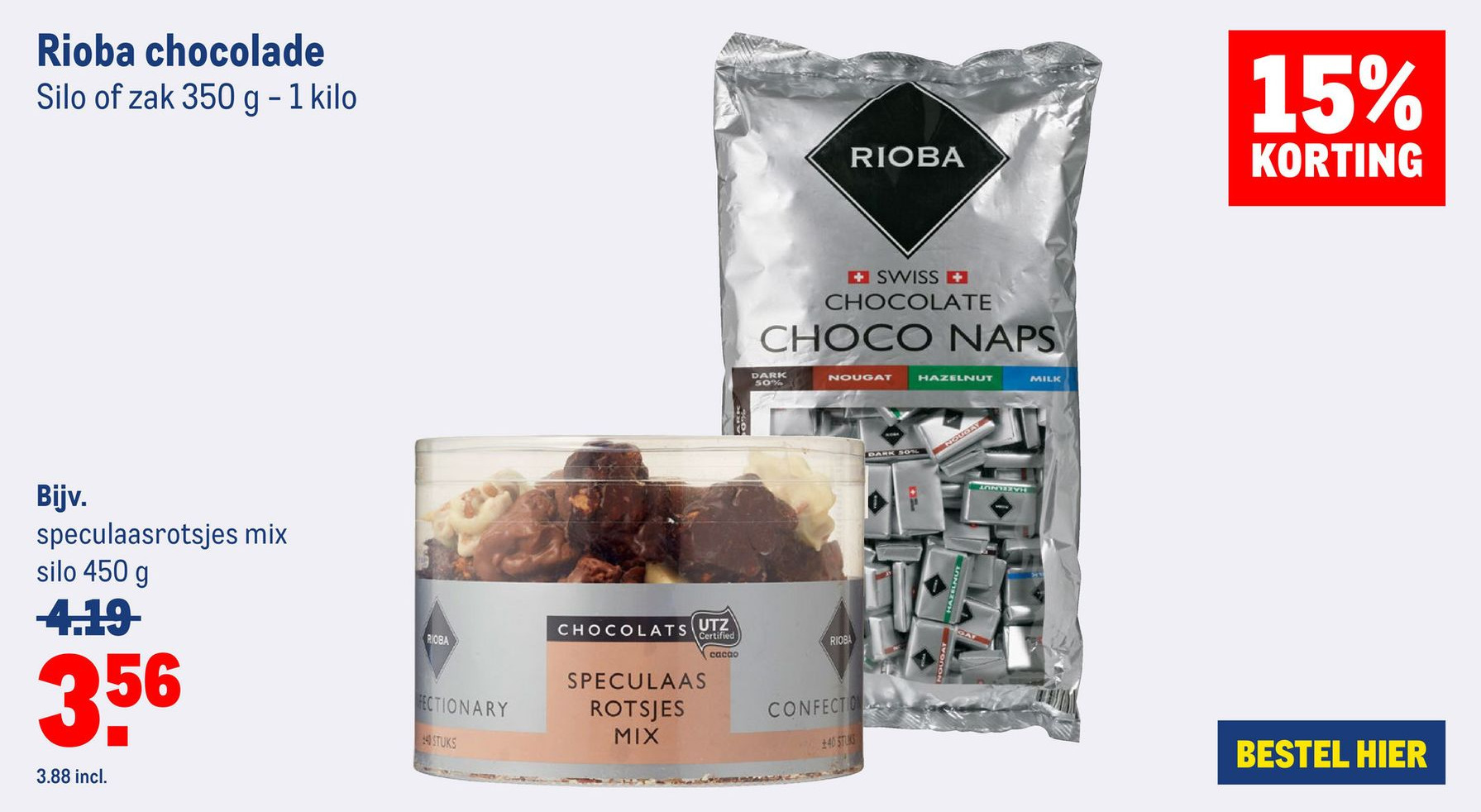 Rioba chocolade aanbieding bij Makro