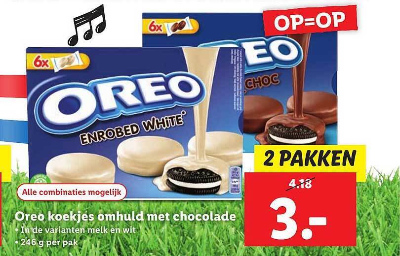 Oreo Koekjes Omhuld Met Chocolade Aanbieding Bij Lidl