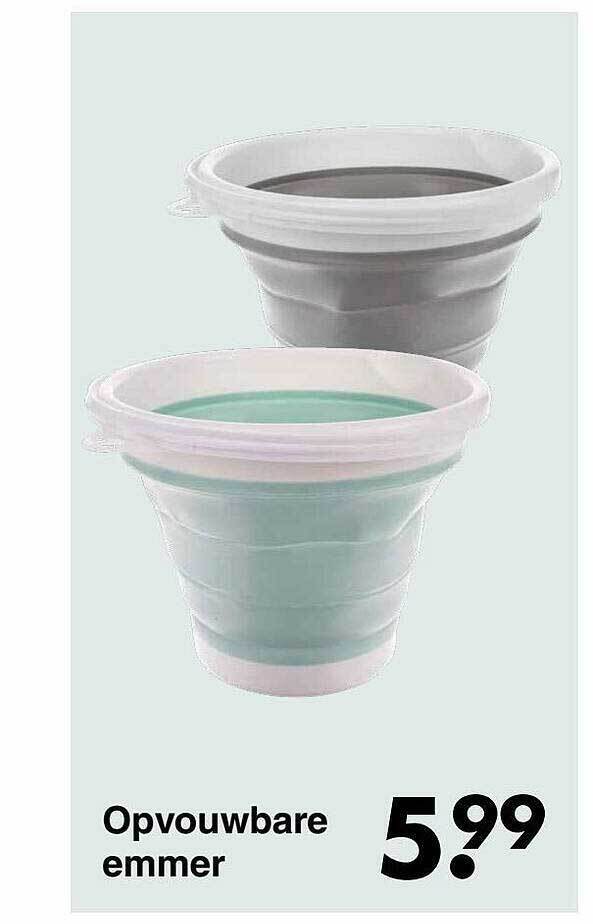 Opvouwbare Emmer aanbieding bij Wibra