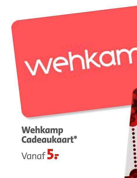 Wehkamp Cadeaukaart* aanbieding bij Bruna