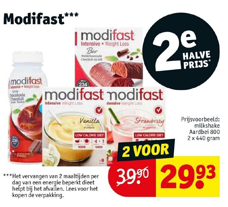 Modifast aanbieding bij Kruidvat