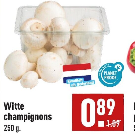 Witte champignons 250g aanbieding bij ALDI