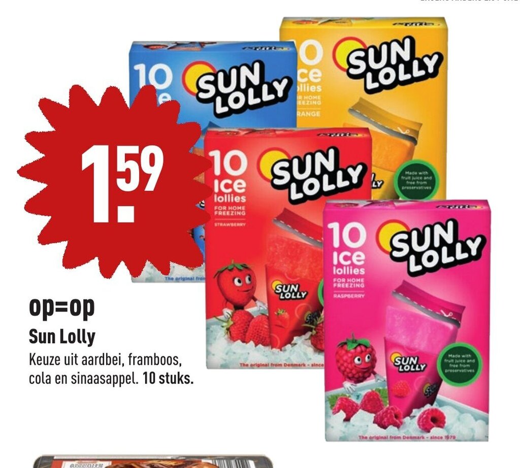Sun Lolly 10 stuks aanbieding bij ALDI