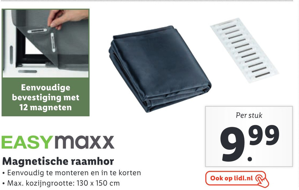 EASYmaxx Magnetische raamhor aanbieding bij Lidl