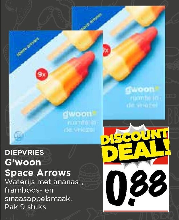G'woon space arrows 9 stuks aanbieding bij Vomar
