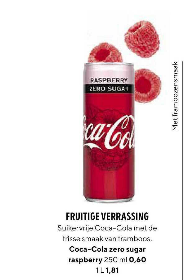 Coca-Cola Zero Sugar Raspberry aanbieding bij Jumbo