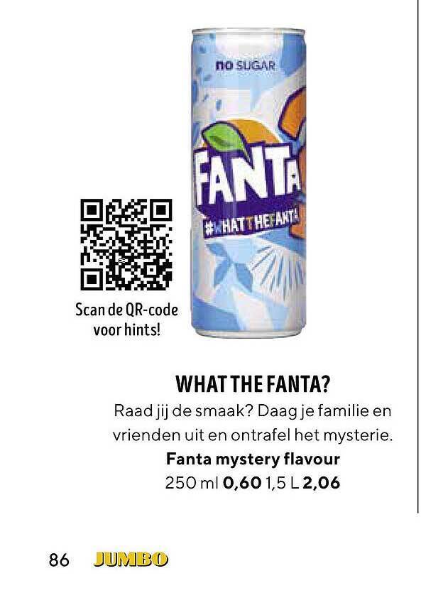 Fanta Mystery Flavour aanbieding bij Jumbo