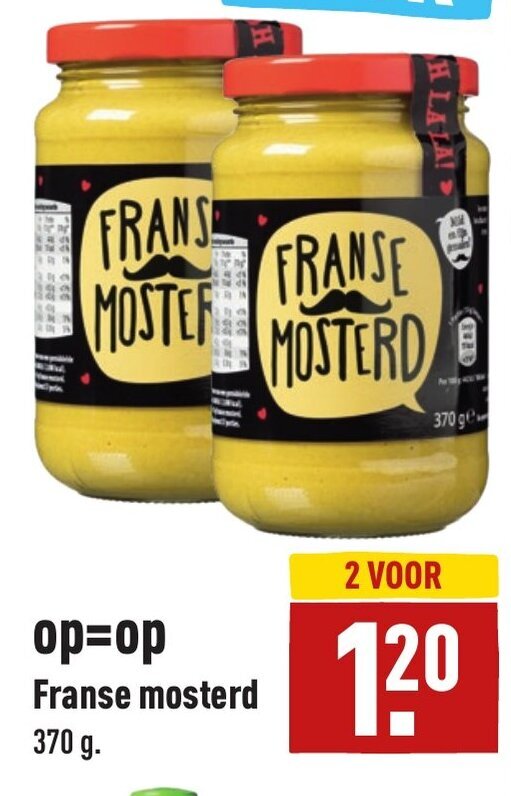 Franse mosterd 370g aanbieding bij ALDI