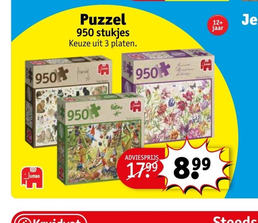 Puzzel 950 stukjes aanbieding bij Kruidvat