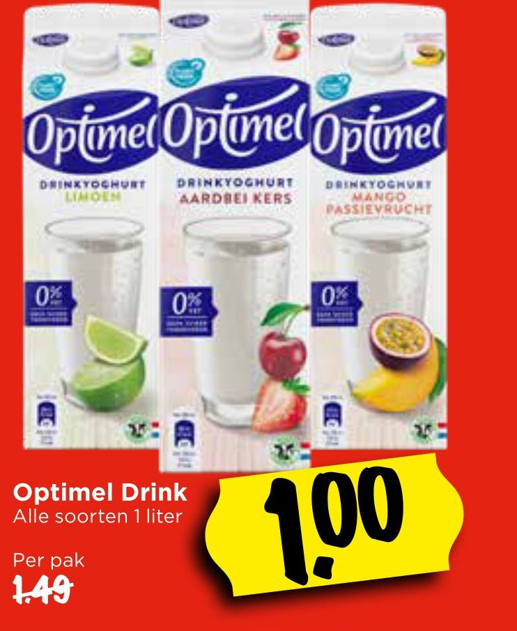 Optimel Drink aanbieding bij Vomar