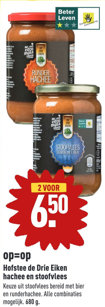 Hofstee de Drie Eiken hachee en stoofvlees aanbieding bij ALDI