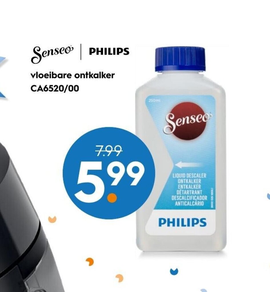 Senseo Philips vloeibare ontkalker CA6520/00 aanbieding bij Blokker