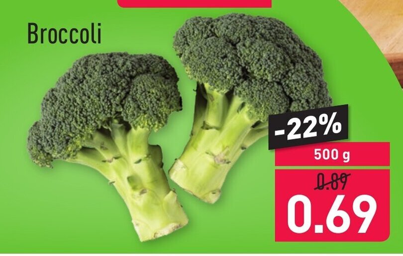 Broccoli 500g aanbieding bij ALDI