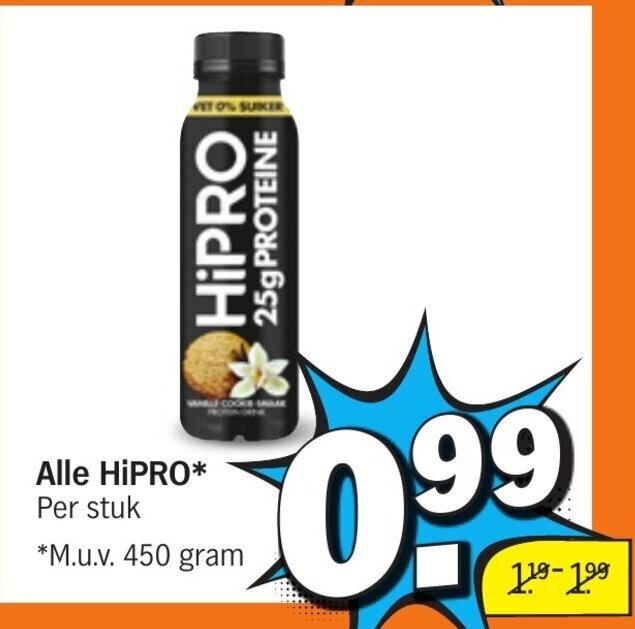 Hipro* 450 gram aanbieding bij Albert Heijn