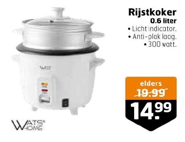 Rijstkoker aanbieding bij Trekpleister