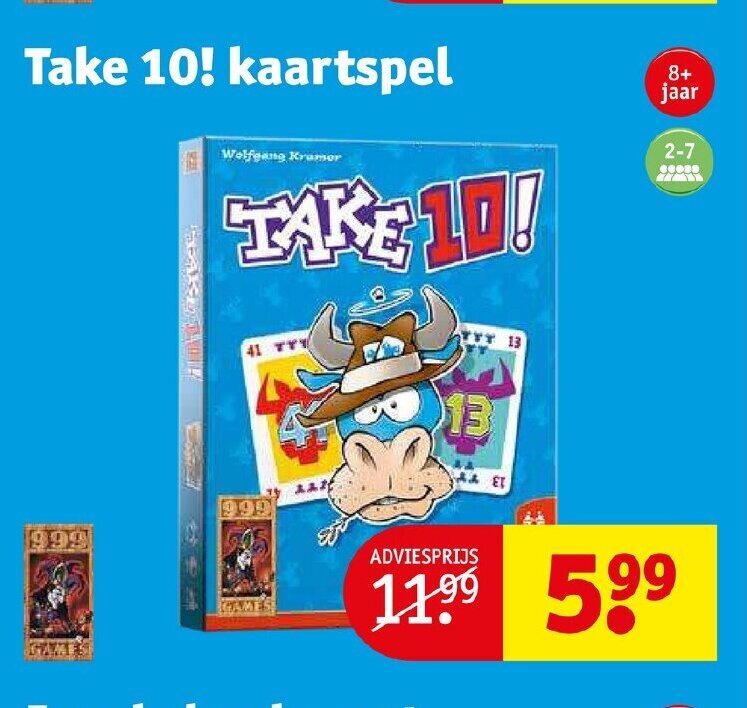 Take 10! kaartspel aanbieding bij Kruidvat