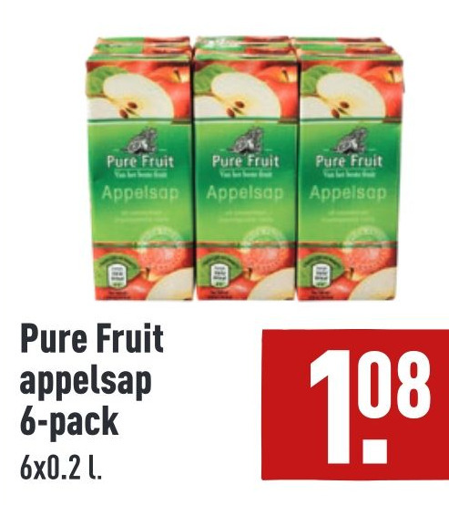 Pure Fruit appelsap aanbieding bij ALDI