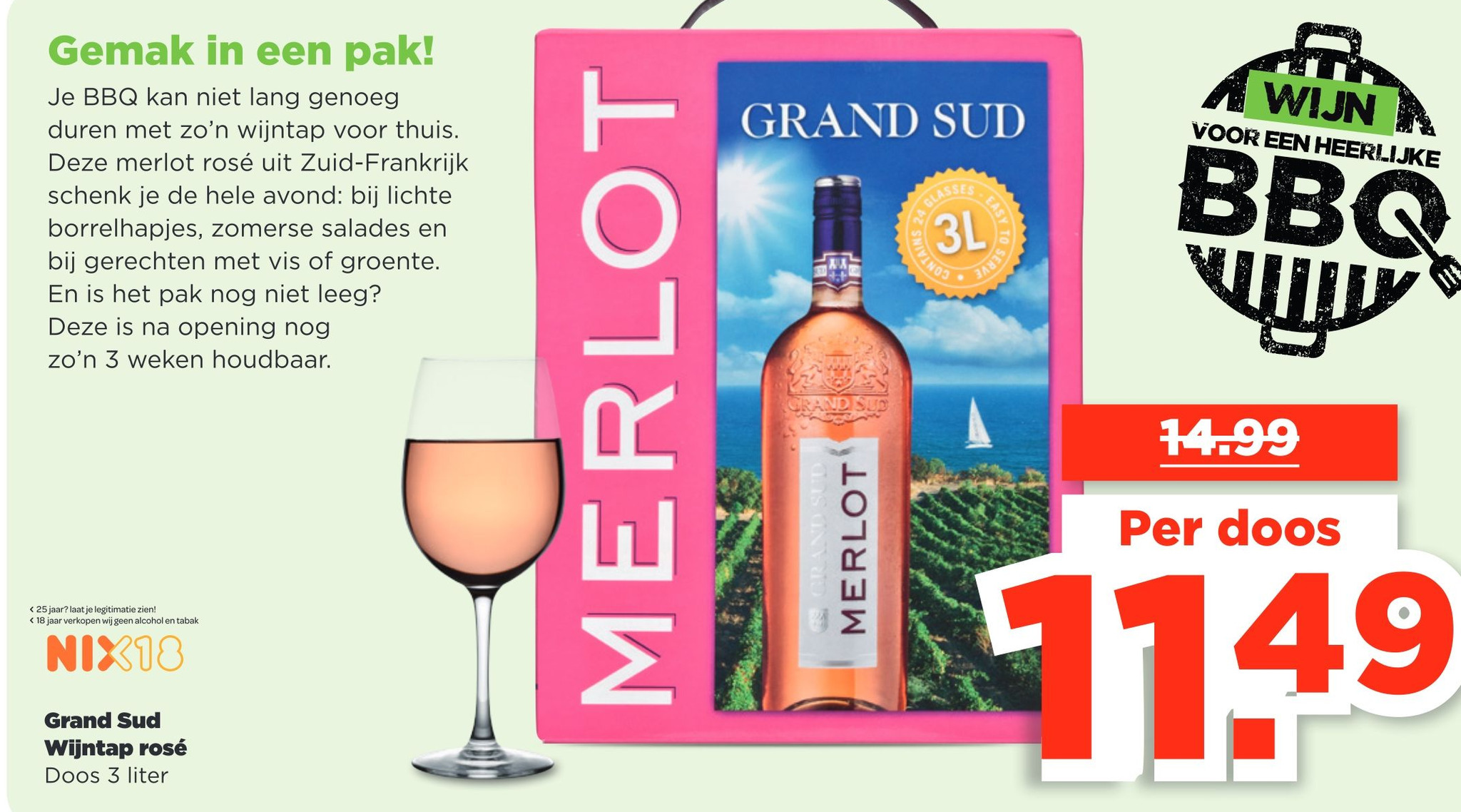 Grand Sud Wijntap rosé aanbieding bij PLUS