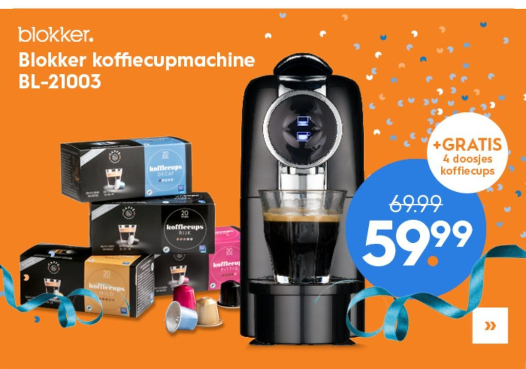 Koffiecupmachine BL-21003 aanbieding bij Blokker