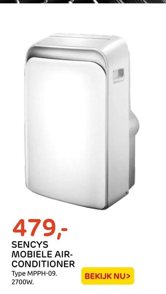 Sencys mobiele air-conditioner type MPPH-09. 2700 W aanbieding bij Praxis