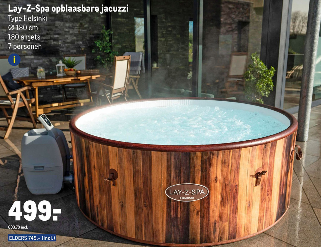 Lay-Z-Spa opblaasbare jacuzzi Type Helsinki aanbieding bij Makro