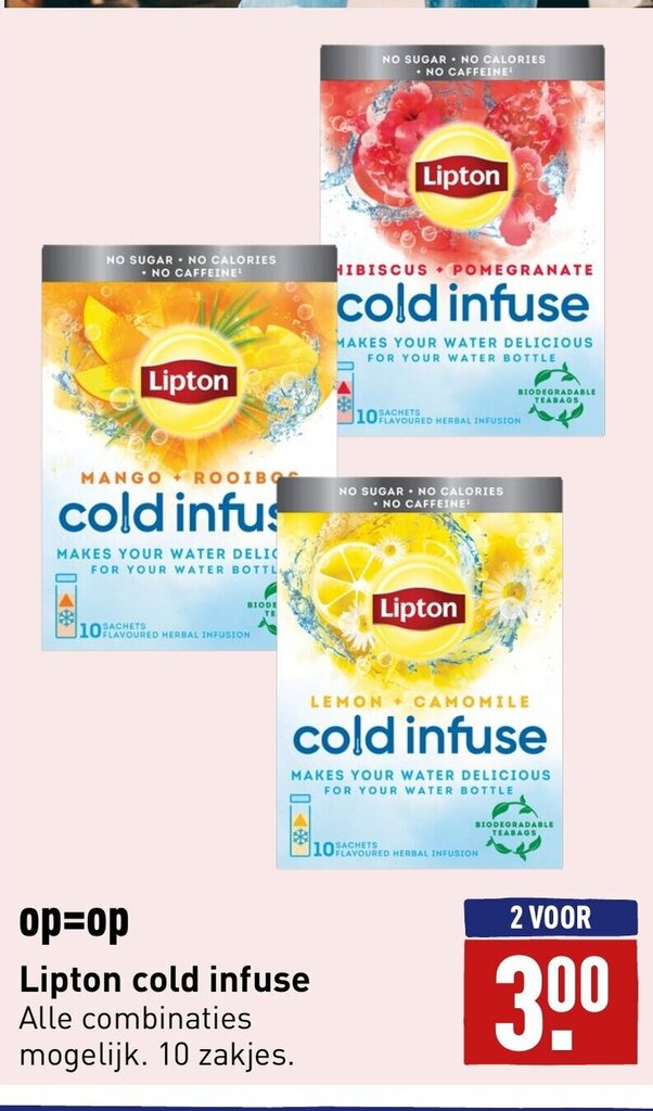 Lipton cold infuse aanbieding bij ALDI