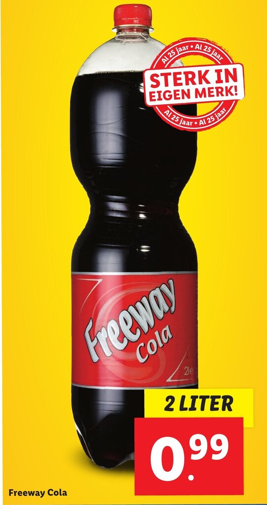 Freeway cola 2L aanbieding bij Lidl