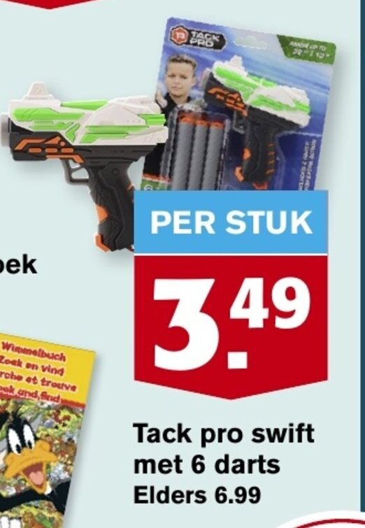 Tack pro swift met 6 darts aanbieding bij Hoogvliet