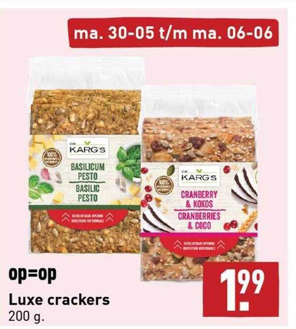 Luxe Crackers aanbieding bij ALDI