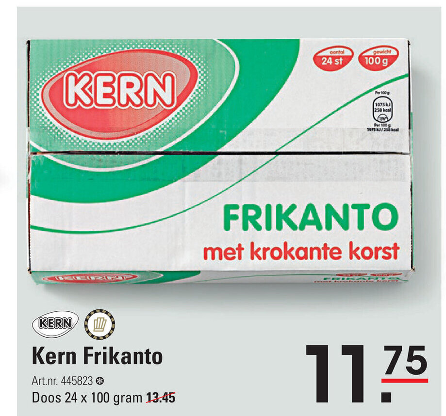 Kern Frikanto doos 24x100 gram aanbieding bij De Kweker
