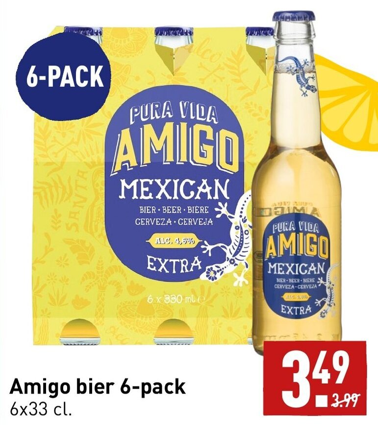 Amigo bier 6-pack aanbieding bij ALDI