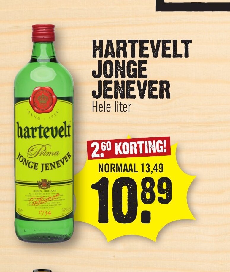 Hartevelt Jonge Jenever aanbieding bij Super Dirck 3