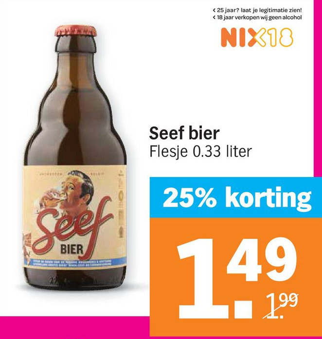 Seef bier aanbieding bij Albert Heijn