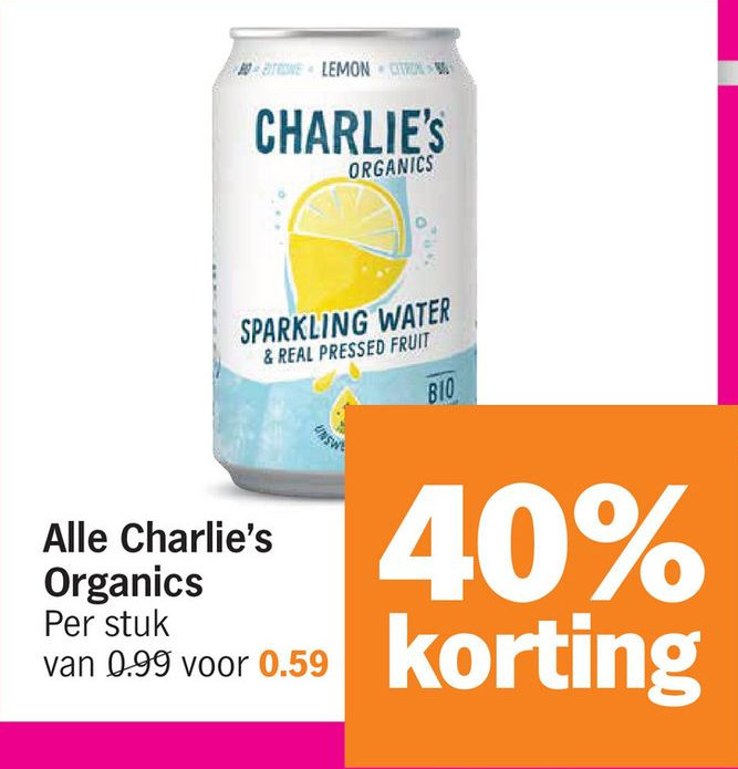 Alle Charlie's Organics aanbieding bij Albert Heijn