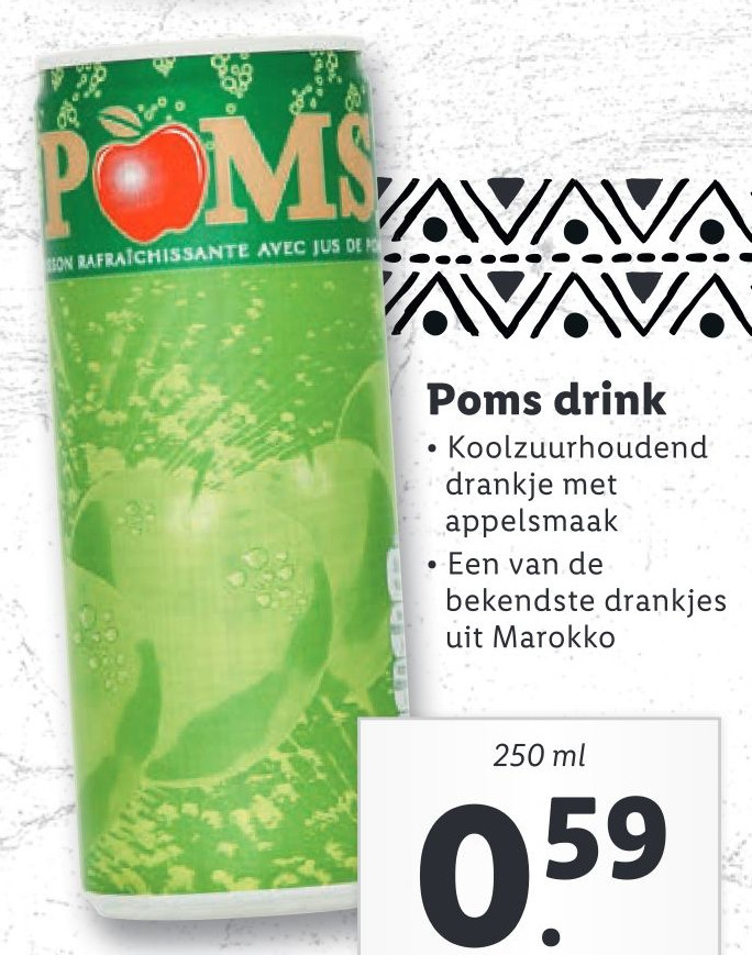 Poms drink aanbieding bij Lidl