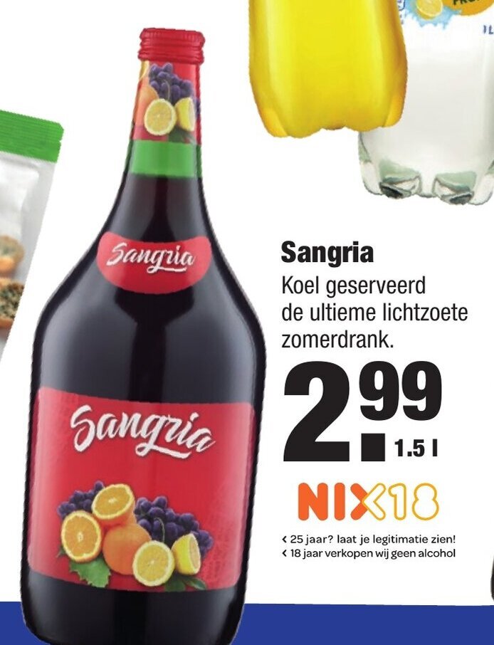 Sangria 1.5L aanbieding bij ALDI