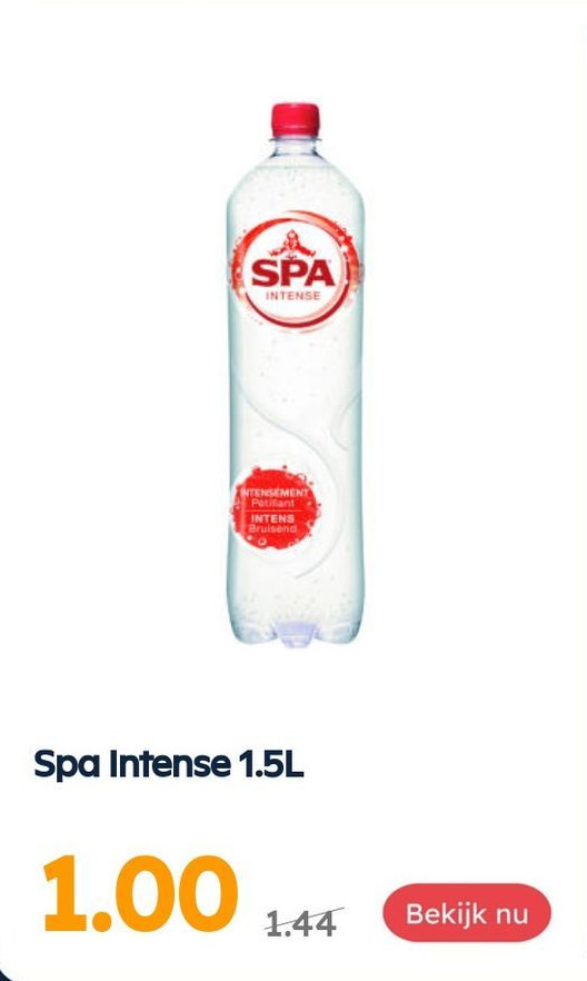 Spa Intense 1.5L aanbieding bij Ochama