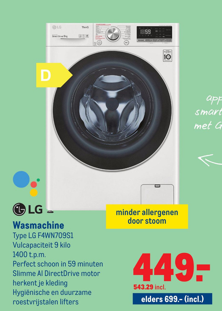 Wasmachine aanbieding bij Makro
