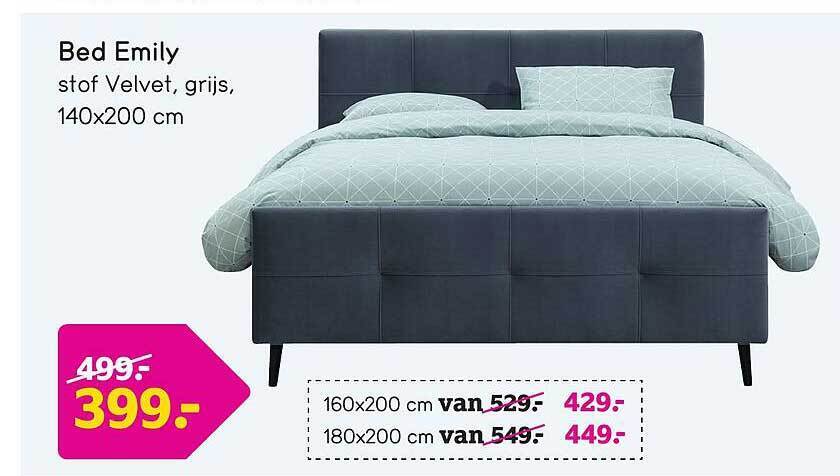 Bed Emily aanbieding bij Leen Bakker