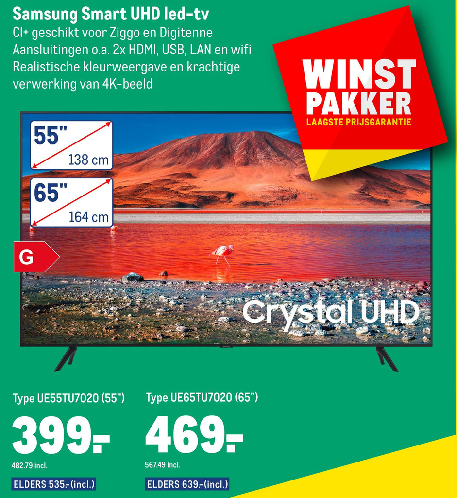 Samsung Smart UHD led-tv aanbieding bij Makro