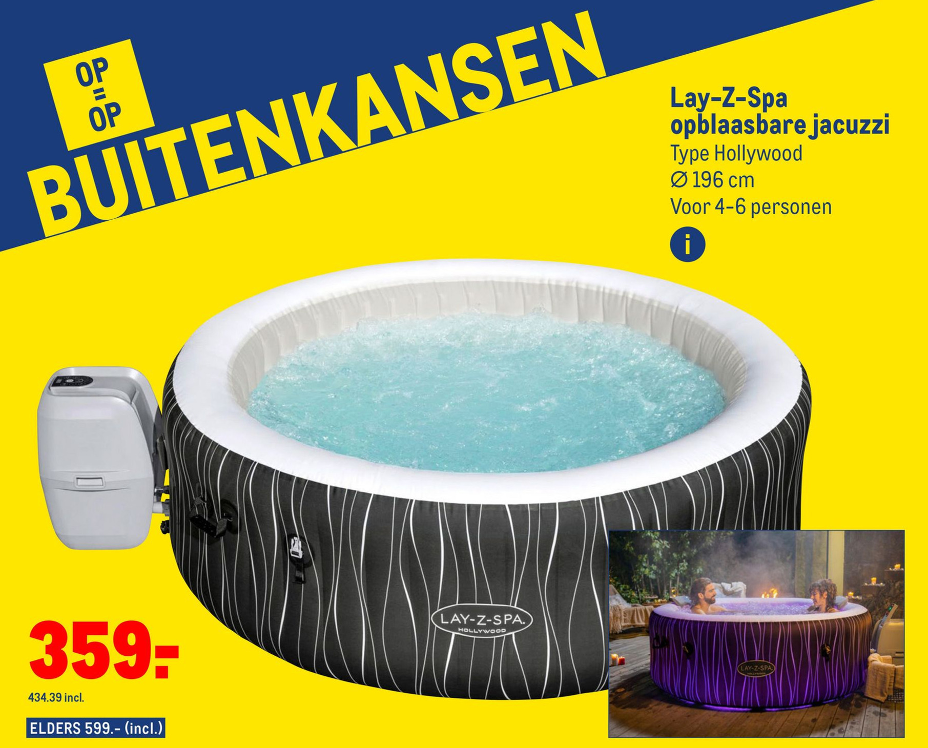 Lay-Z-Spa opblaasbare jacuzzi aanbieding bij Makro