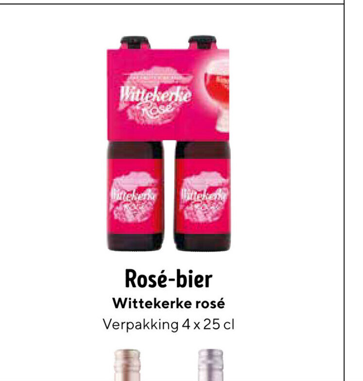 Rose-bier Wittekerke rose Verpakking 4 x 25 cl aanbieding bij Jumbo