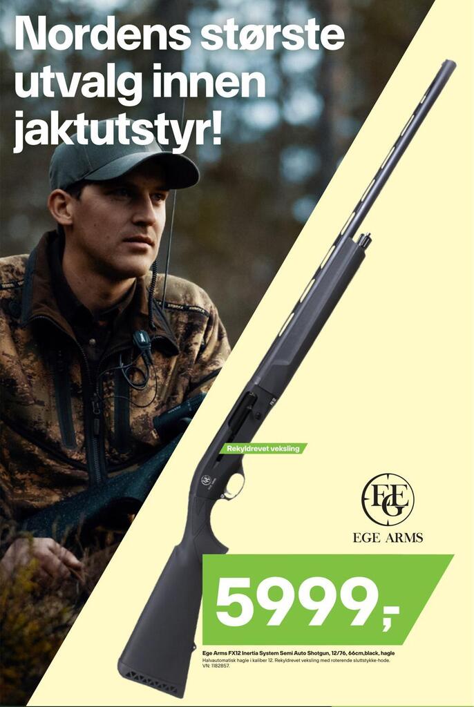 Ege arms fx12 inertia system semi auto shotgun, 12/76, 66cm,black ...
